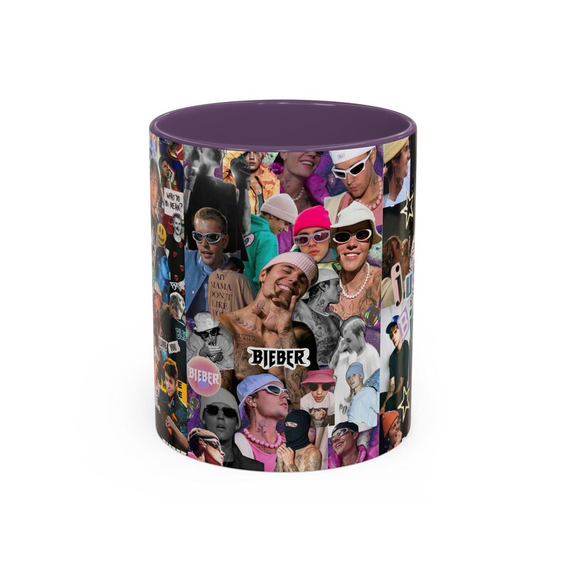Justin Bieber Collage Coffee Mug | Perfect for Fans, Gifts ...