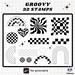 Retro Groovy Brush Stamp Procreate,patterns Groovy Checkered,checkered ...