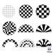 Retro Groovy Brush Stamp Procreate,patterns Groovy Checkered,checkered ...