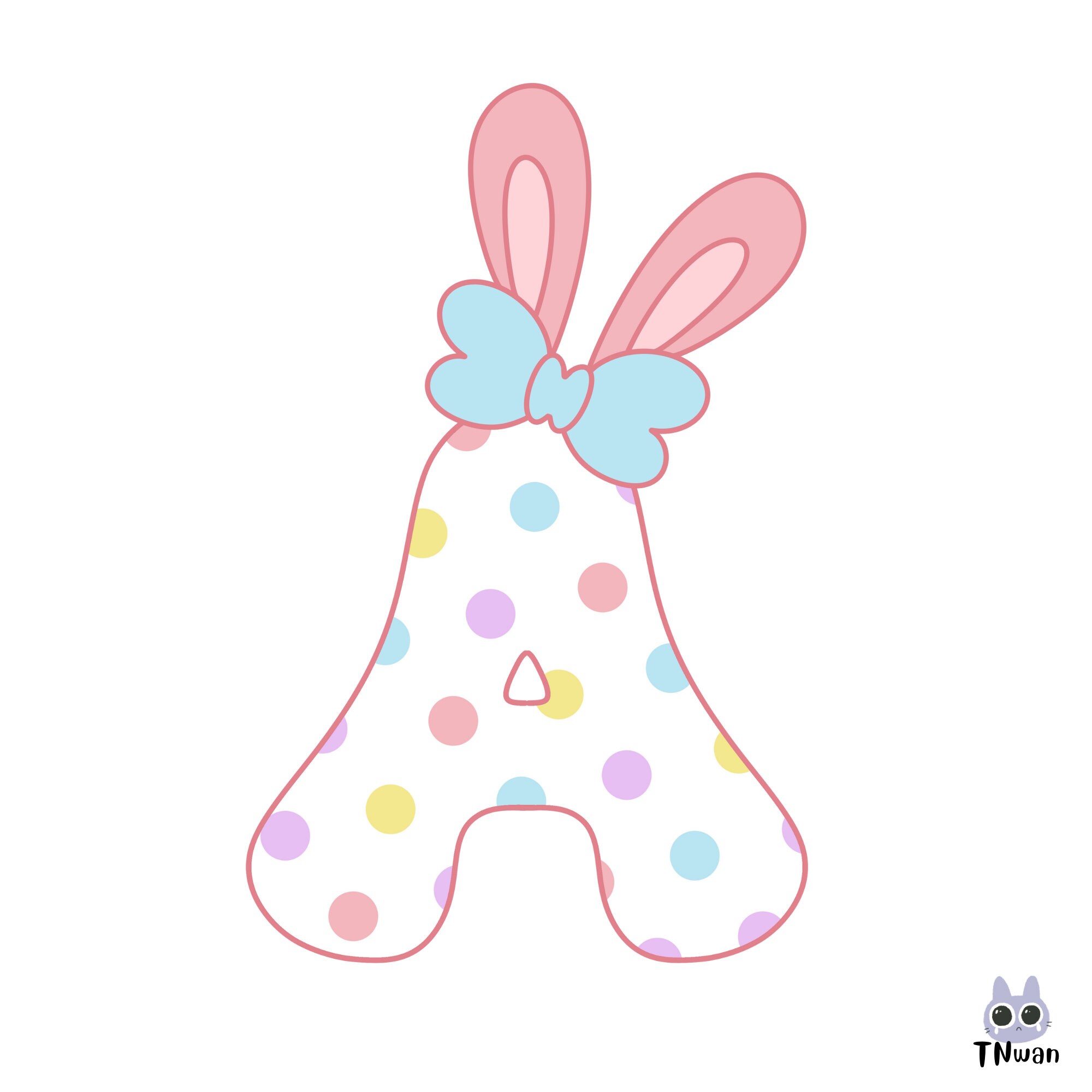 Easter Bunny Alphabet Letters PNG ,easter Doodle Alphabet,easter Eggs ...
