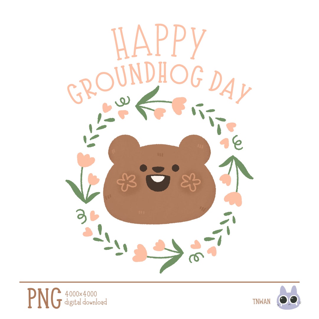Happy Groundhog Day Png,groundhog Watercolor Clipart,marmot Clipart ...