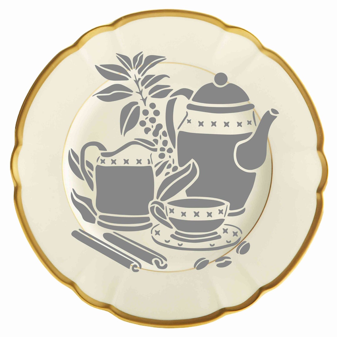 ECS050_EL Craft-tea Pot Stencil pack of 1-stencils for - Etsy