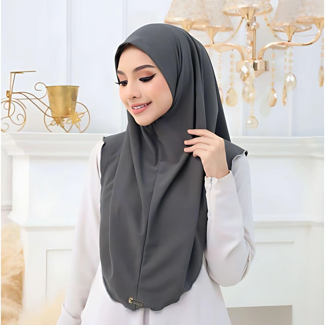 3X Instant Hijab Layla Drape Plain Shawl Bawal | You'll Get 3pcs per ...