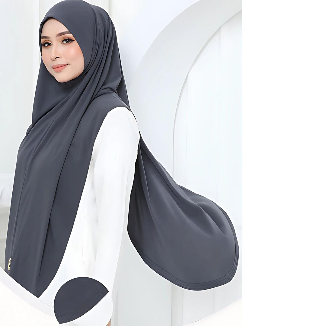 2X Instant Hijab Deena you Get 2pcs per Order Flowy Drape Free Size ...