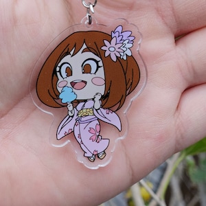 MY HERO ACADEMIA Acrylic Ochaco Uraraka Keychain - Etsy