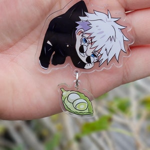 JJK Gojo Acrylic Keychain Charm - Etsy
