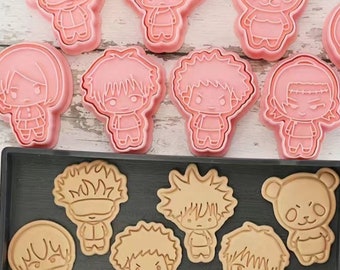 JJK Chibi Cookie Cutter Mold 8 Pice Set - Etsy
