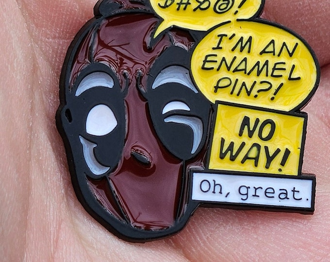 Deadpool Pin. Superhero Enamel Pin. Movie Pin. Backpack Accessories. - Etsy