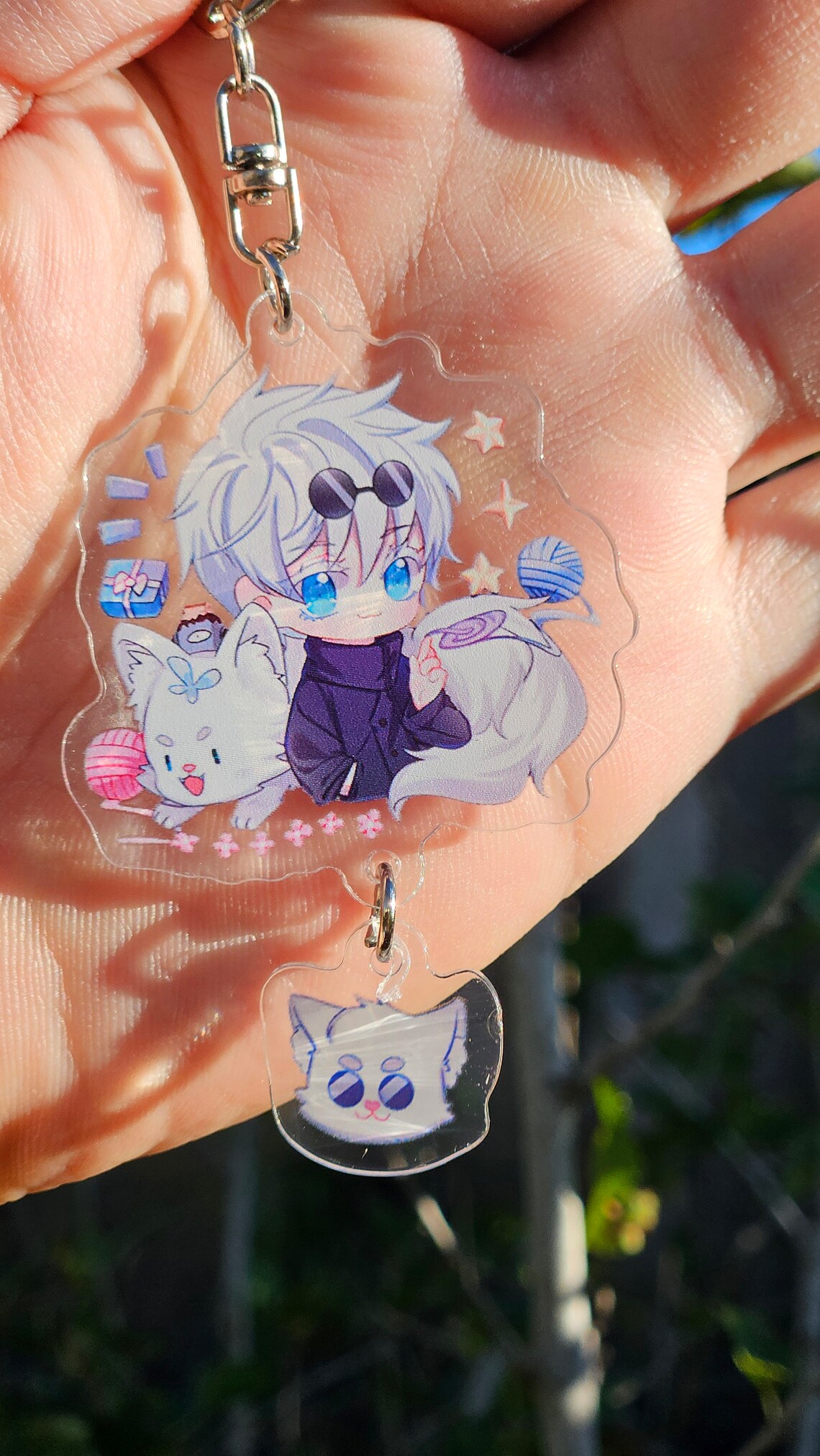 JJK Gojo Chibi Acrylic Charm Keychain - Etsy