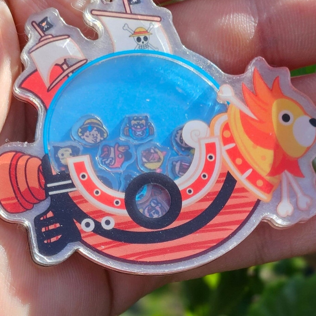 One Piece Thousand Sunny Ship Acrylic Keychain With Acrylic Charms - Etsy