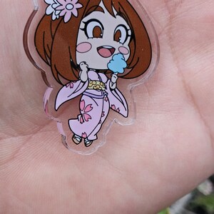MY HERO ACADEMIA Acrylic Ochaco Uraraka Keychain - Etsy