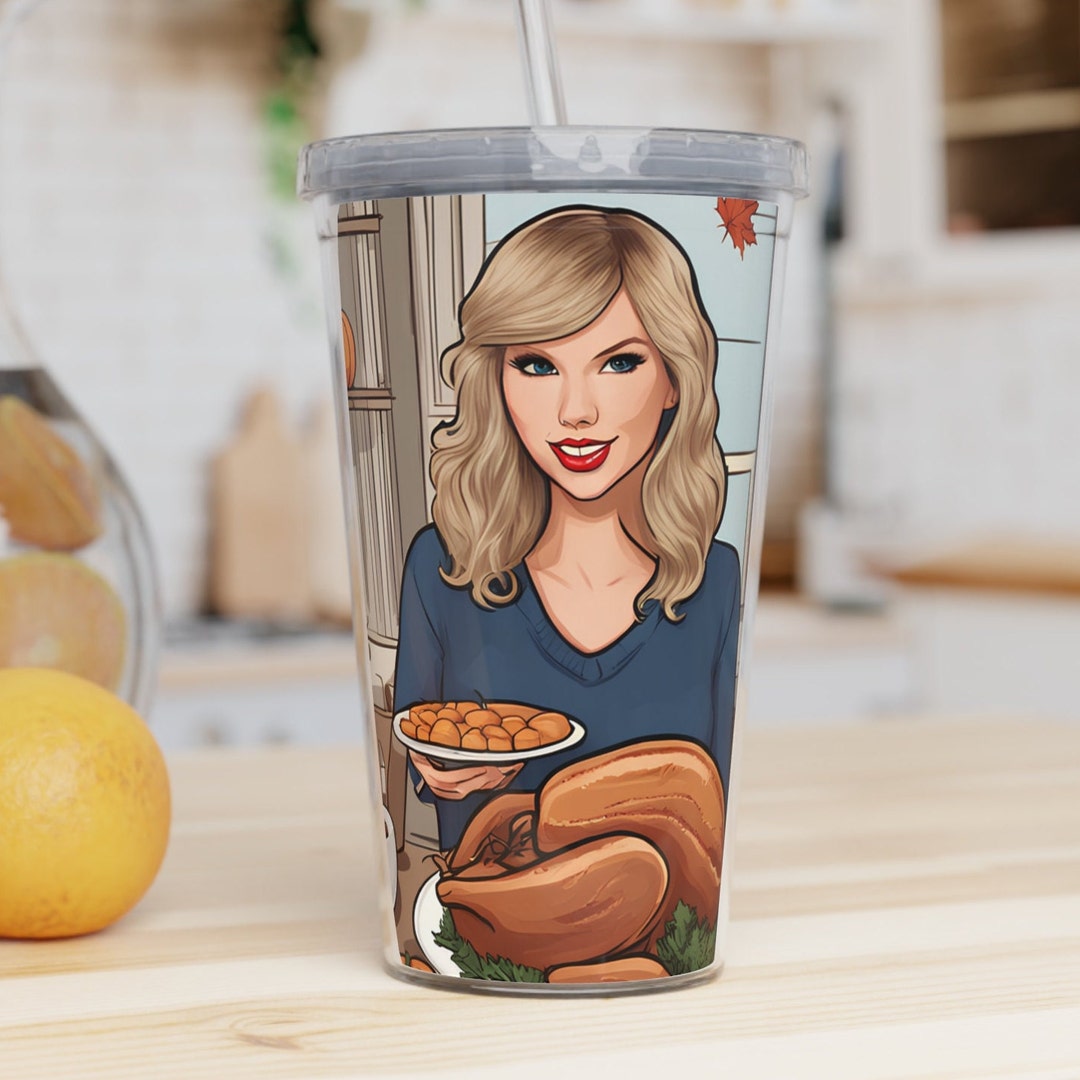 Taylor Swift Thanksgiving Artistc 20oz Acrylic Tumbler Sip Swiftie Style Unique Design Perfect ...