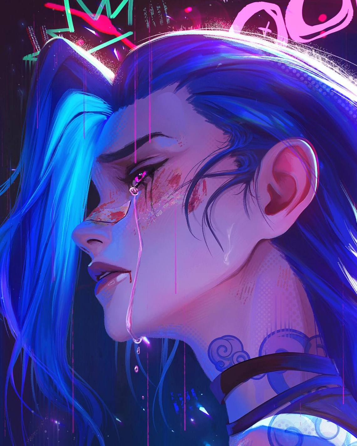 Arcane S2 Jinx Poster Print - League of Legends Fanart - Video Game ...
