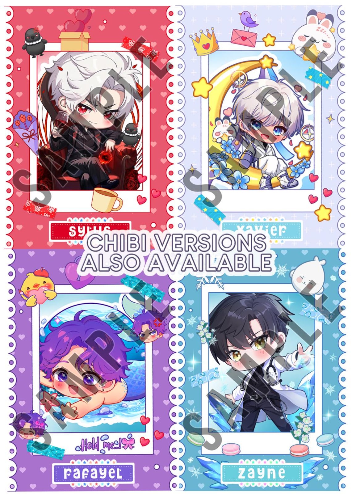 SYLUS CHIBI Love and Deepspace Art Print Poster, Gift for Gamer - Etsy