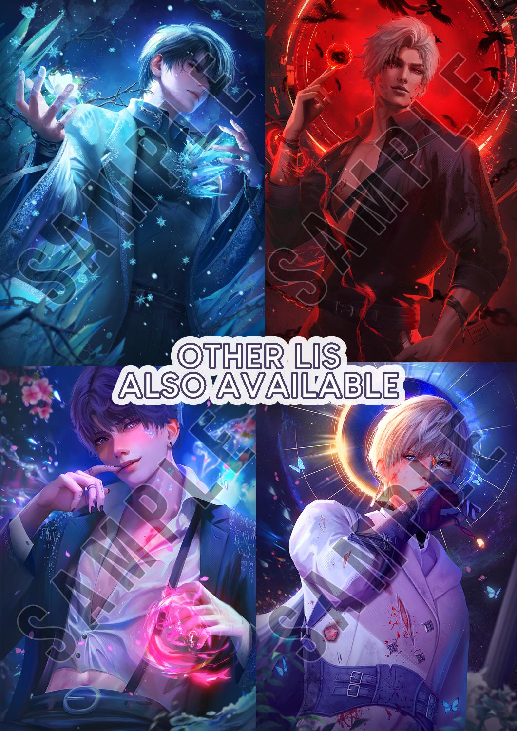 LOVE and DEEPSPACE 3" Double Sided Epoxy Acrylic Standee Chibi Sylus ...