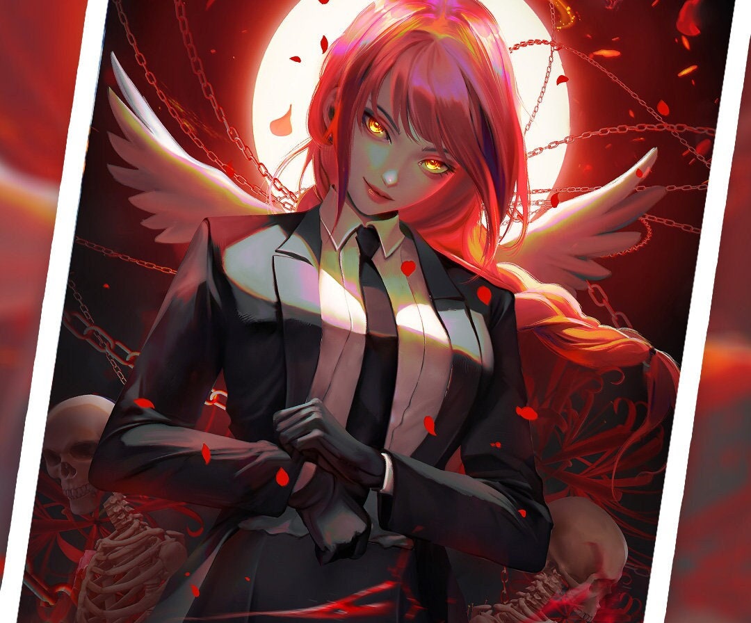 MAKIMA Poster Print Chainsaw Man Fanart Video Game Poster Power Makima ...