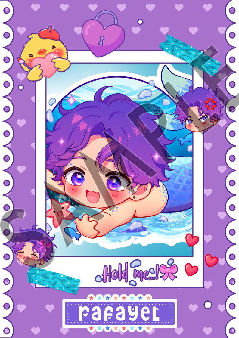 RAFAYEL CHIBI Love and Deepspace Art Print Poster, Gift for Gamer - Etsy