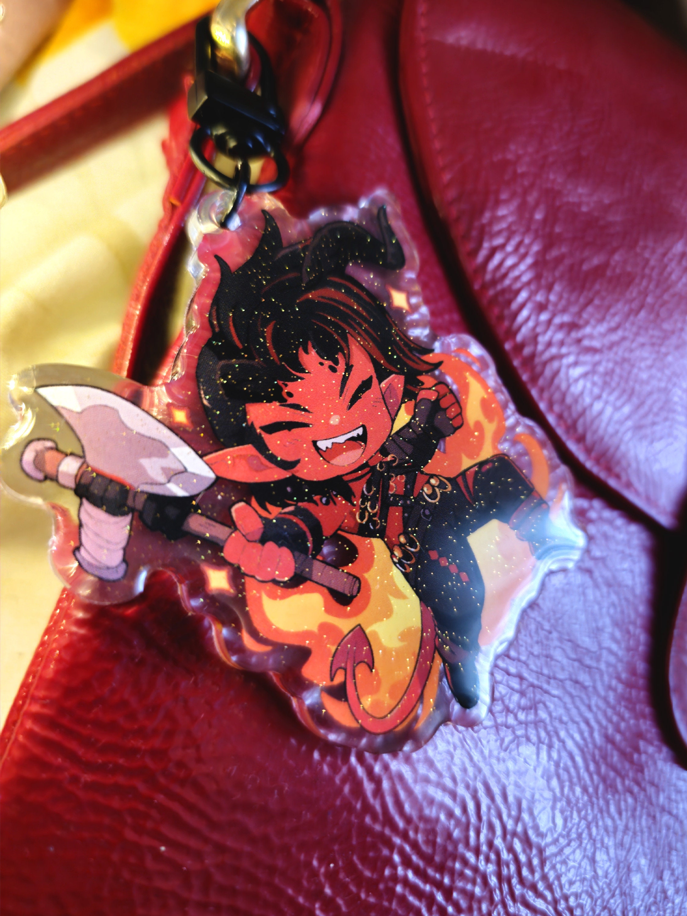 Baldur's Gate 3, 2.5 Double Sided Epoxy Acrylic Keychains of Astarion ...