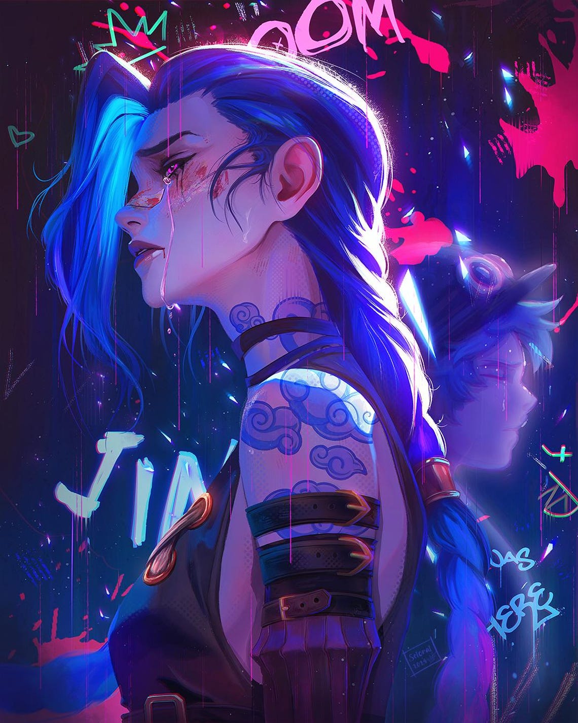 Arcane S2 Jinx Poster Print - League of Legends Fanart - Video Game ...