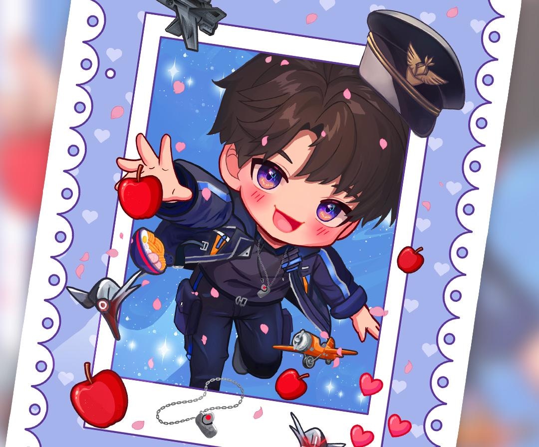 CALEB CHIBI Love and Deepspace Art Print Poster, Gift for Gamer - Etsy