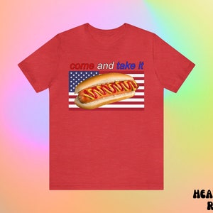 Funny July 4th Glizzy Come and Take It T-shirt, Unhinged Y2K Meme ...