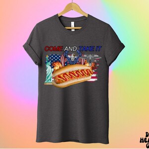 Funny July 4th Glizzy Come and Take It T-shirt, Unhinged Y2K Meme ...