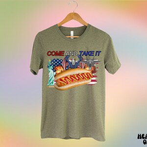 Funny July 4th Glizzy Come and Take It T-shirt, Unhinged Y2K Meme ...