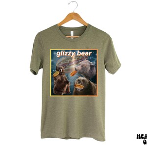 Funny Glizzy Bear Y2k Meme Shirt, Unhinged Gen Z Vintage Tee, 90s Retro ...