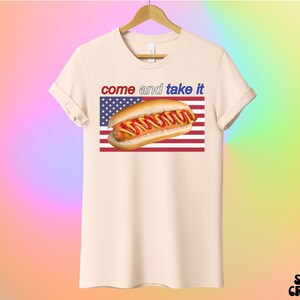 Funny July 4th Glizzy Come and Take It T-shirt, Unhinged Y2K Meme ...