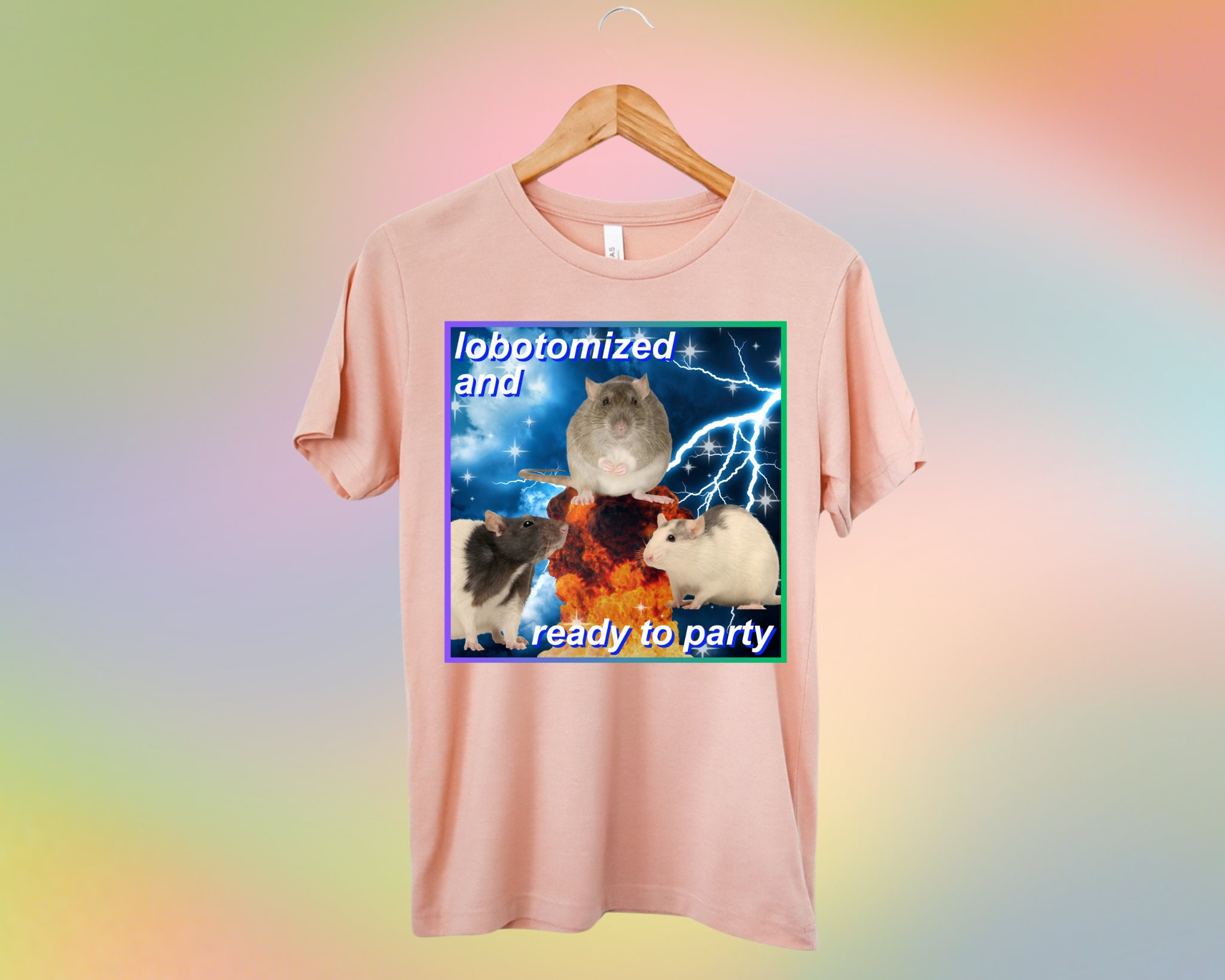 Rat Lobotomy Y2k Meme Shirt Unhinged Funny Gen Z Rats Tee - Etsy