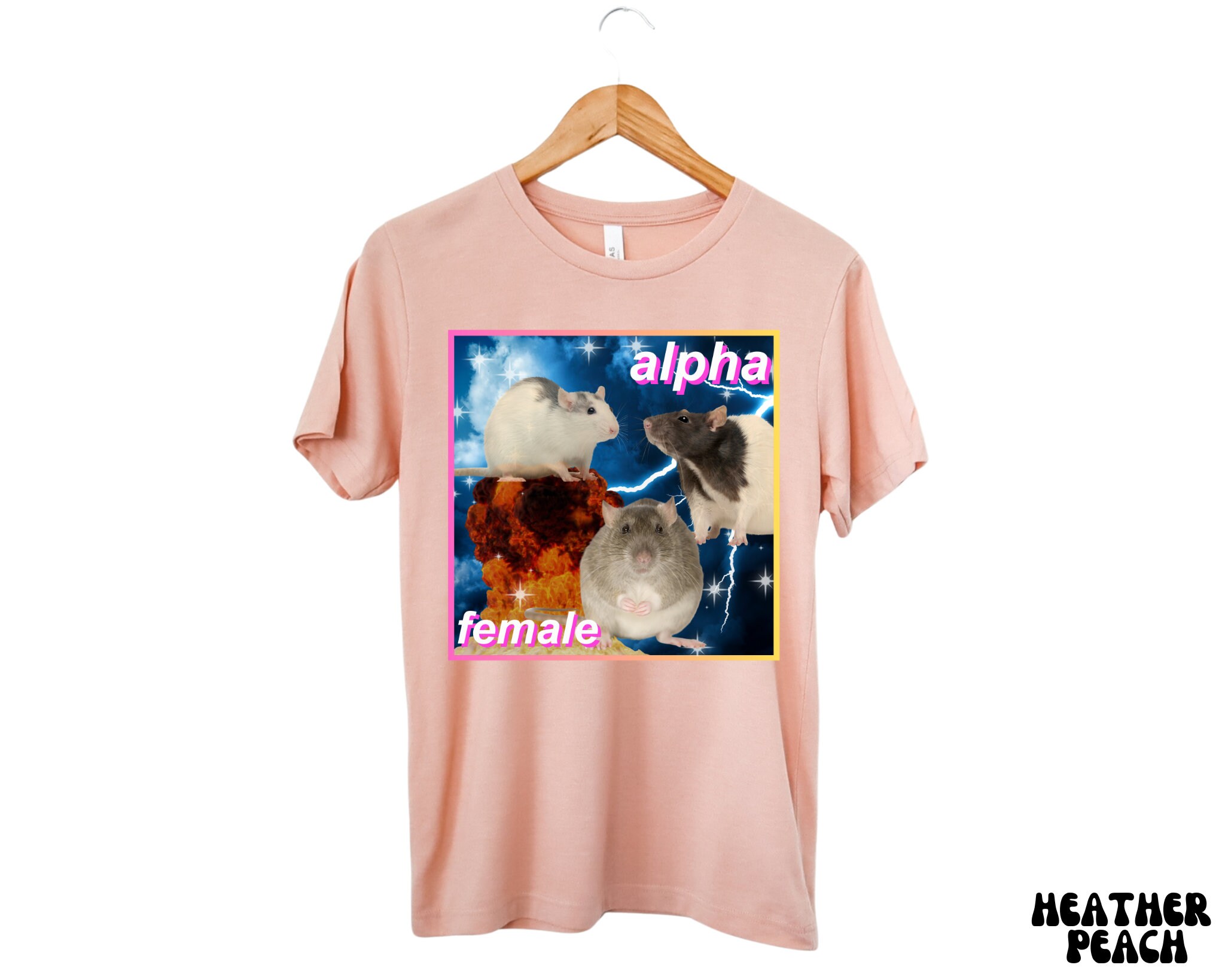 Funny Rat Alpha Female Y2k Meme Shirt Unhinged Gen Z Rats - Etsy