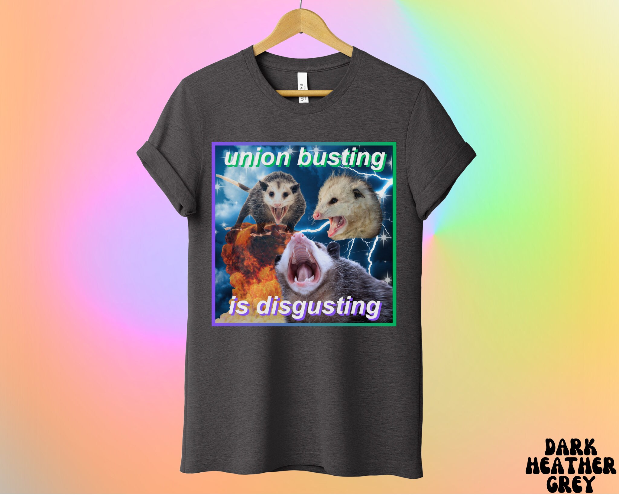 Opossum Union Busting is Disgusting Unhinged Meme Shirt - Etsy