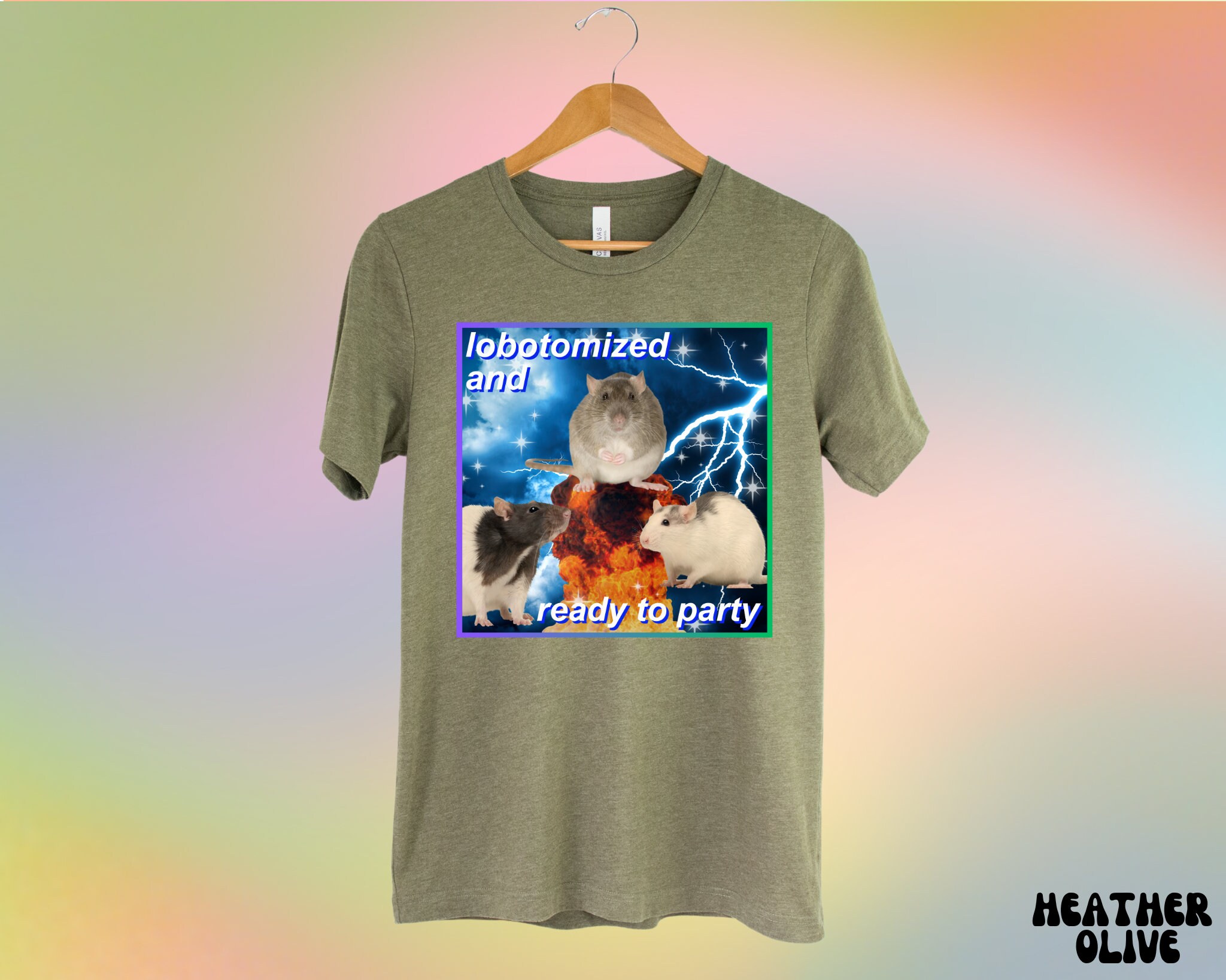 Rat Lobotomy Y2k Meme Shirt Unhinged Funny Gen Z Rats Tee - Etsy