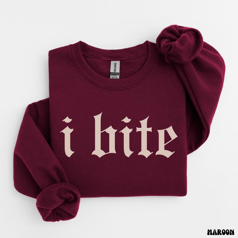 I Bite Sweatshirt, Unhinged Meme Sweatshirt, Unique Weird Gifts, Dark ...