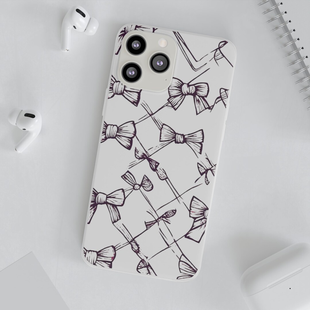 Pink Bows Phone Case, Cute Bow Pattern, Girly Phone Case Cover Fit for ...