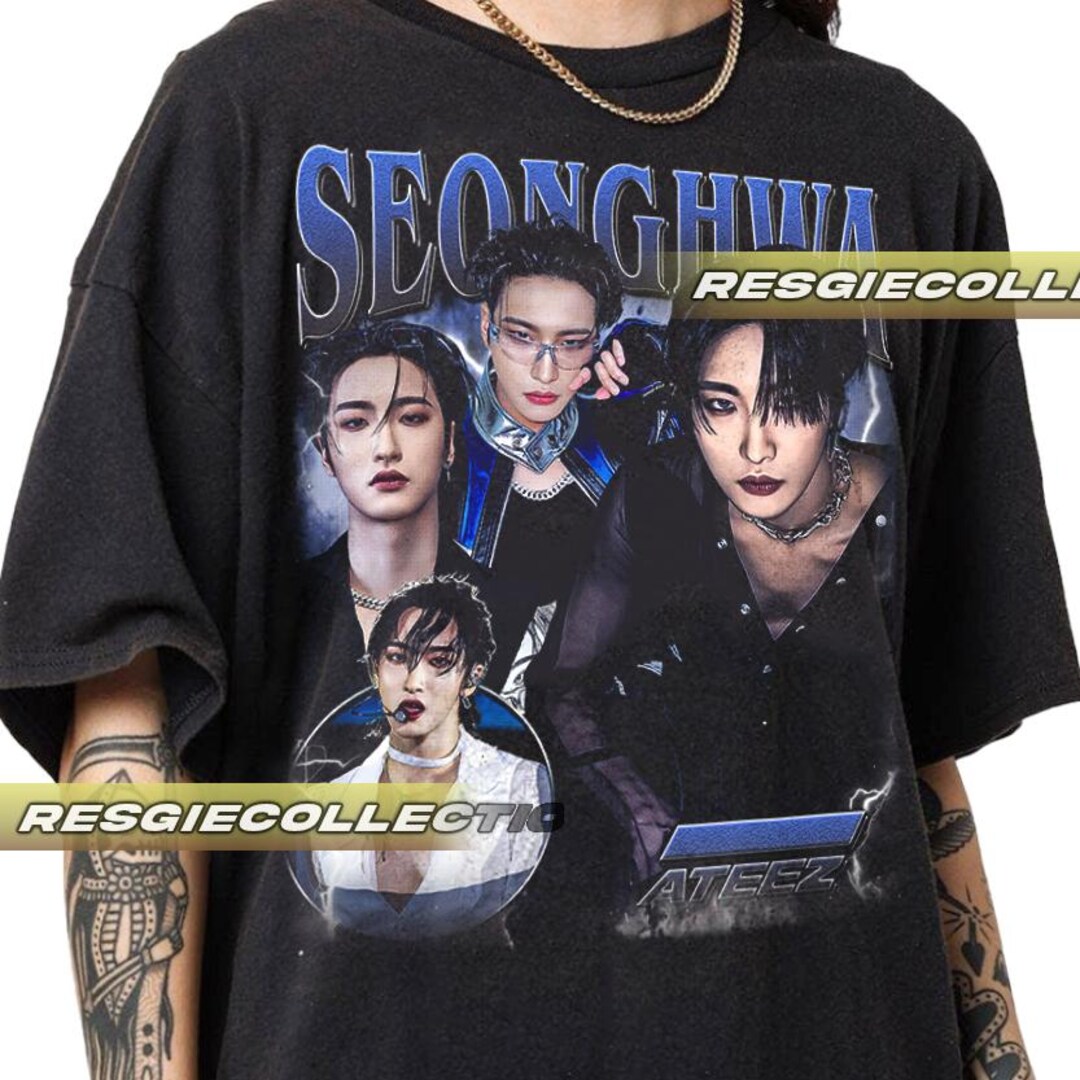 Vintage Seonghwa Ateez Korean Pop Unisex T-shirt, Limited Edition Tee ...