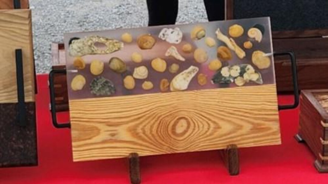 Sea Shell Imbedded Serving Tray/charcuterie Tray - Etsy
