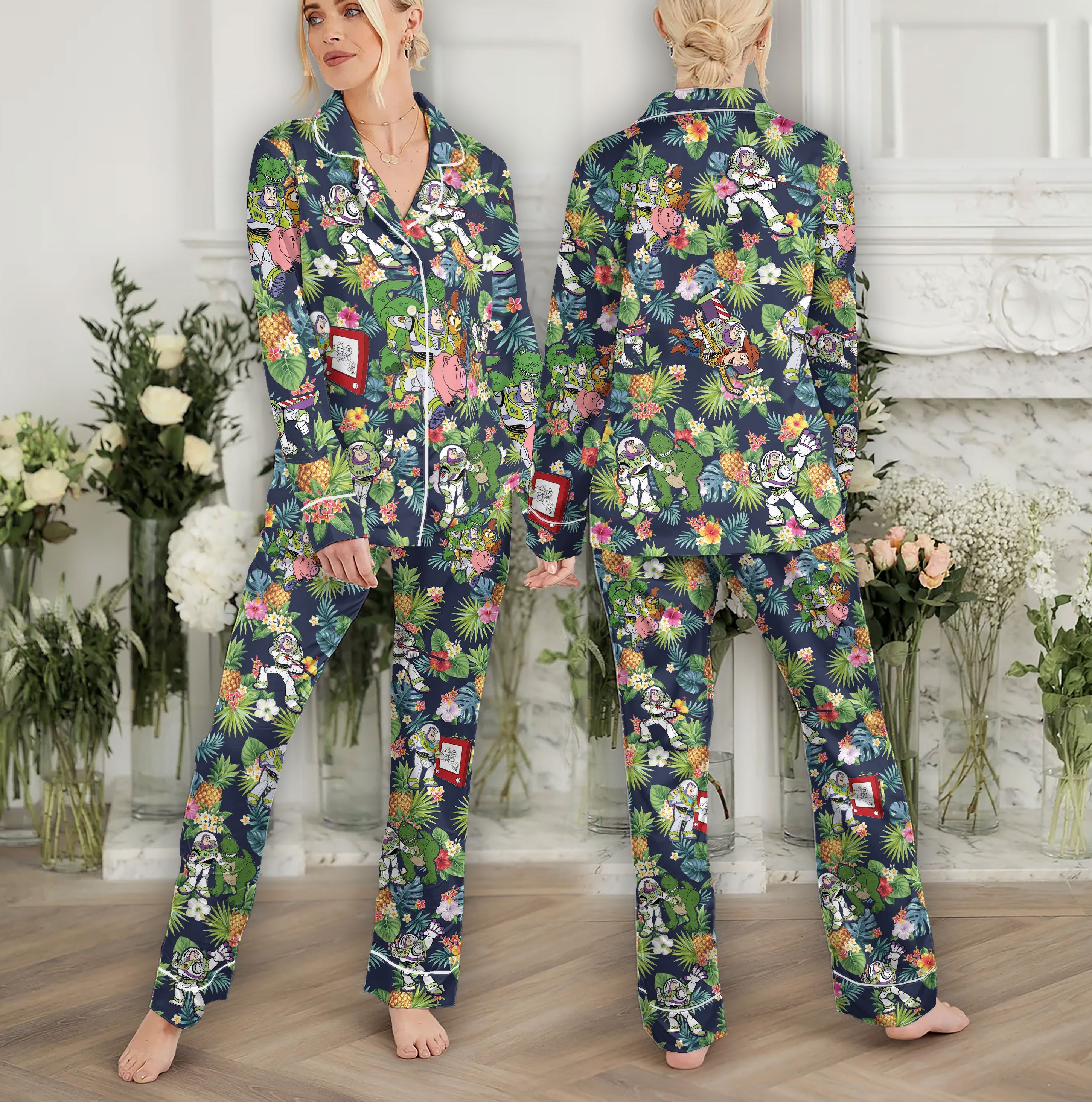 Disney Toy Story Pajamas, Tropical Buzz Lightyear Pajamas Set sold by ...