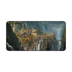 Lord of the Rings Mouse Pad, Gaming Desk Mat, Lotr Mousepad, Waterfall ...
