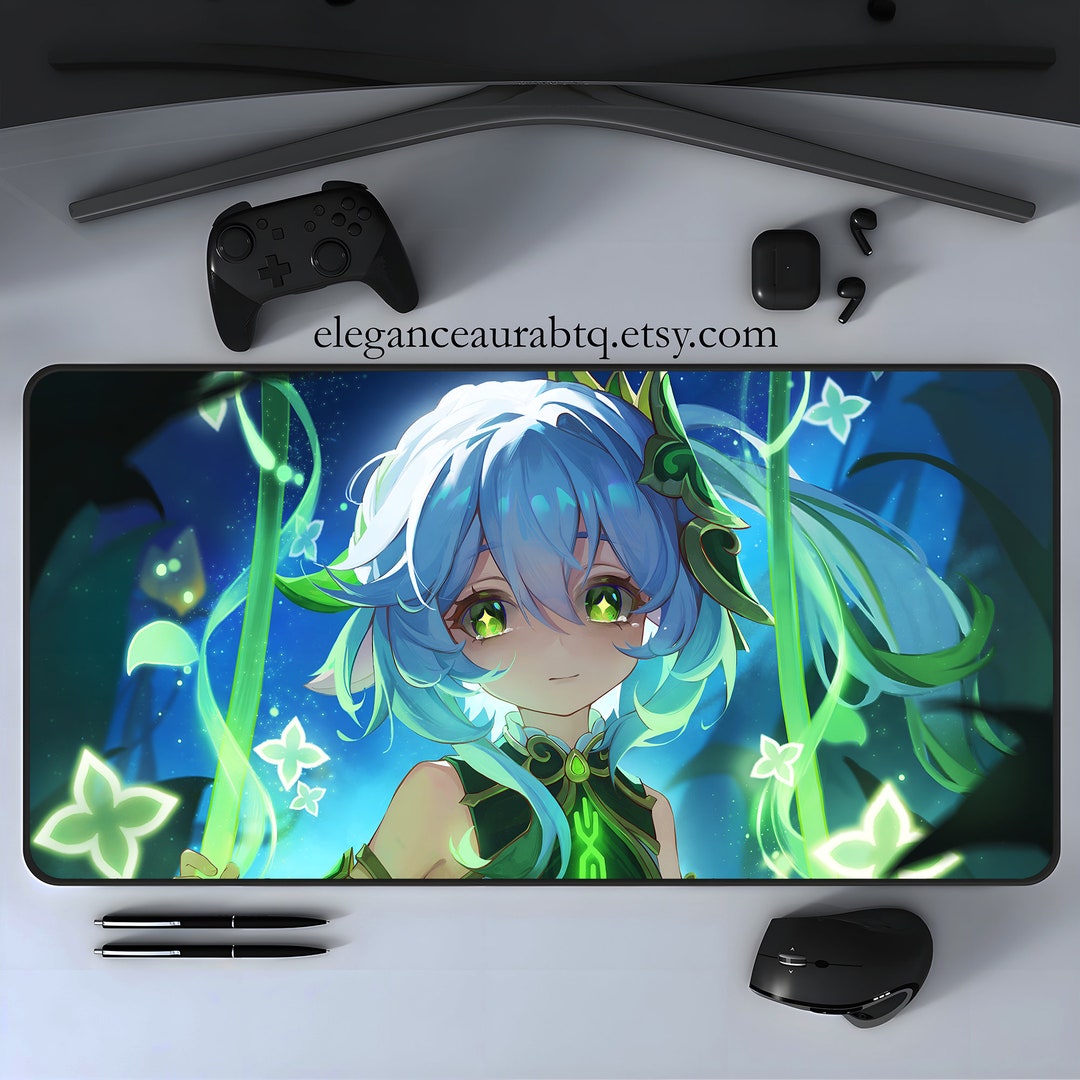 Nahida Mouse Pad, Genshin Impact Desk Mat, Anime Mouse Mat, Anime Decor ...