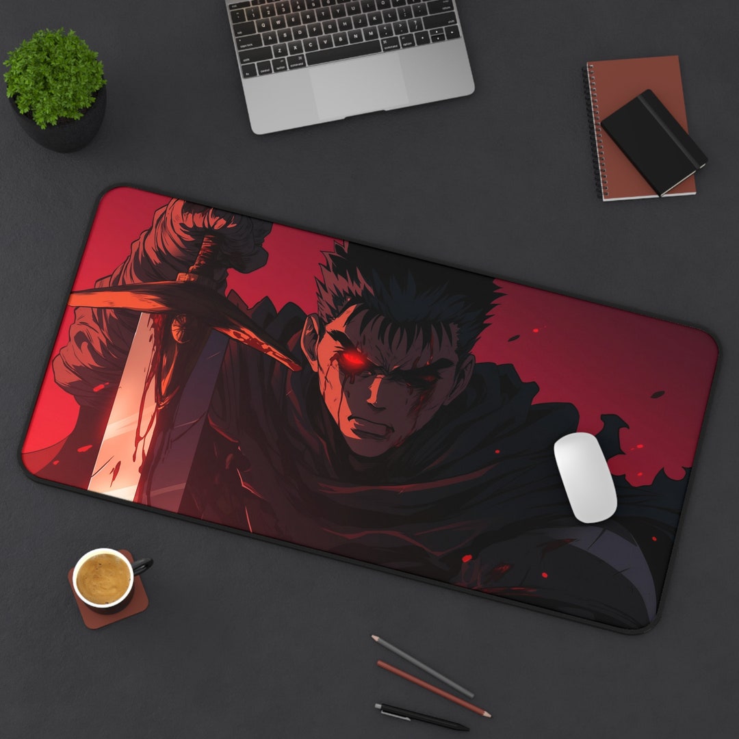 Guts Berserk Mouse Pad Anime Desk Mat, Gaming Gifts, XXL Mouse Mat - Etsy