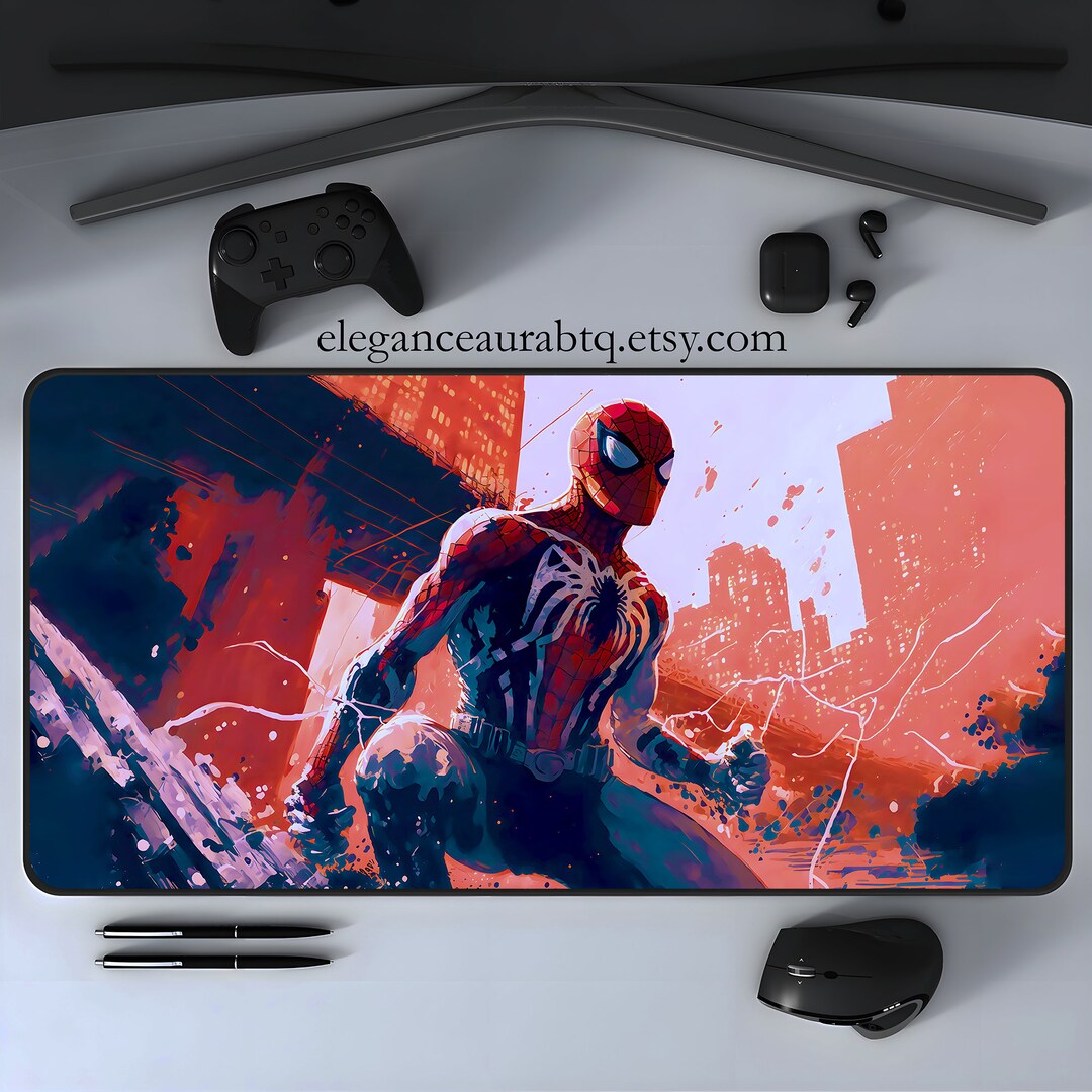 Spider-man Mouse Pad, Marvel Desk Mat, Acsessories for Gaming, Gift ...