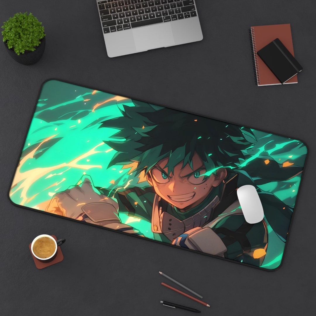 Deku izuku Midoriya My Hero Academia Mouse Pad Anime Desk Mat, Gaming ...