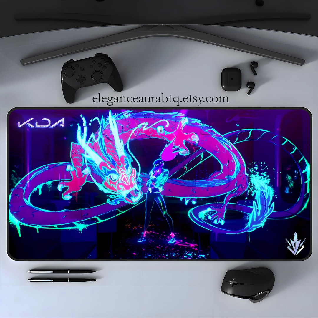 KDA Akali Mouse Pad, League of Legends Mouse Pad, Gaming Mouse Pad ...
