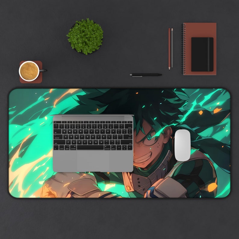 Deku izuku Midoriya My Hero Academia Mouse Pad Anime Desk Mat, Gaming ...