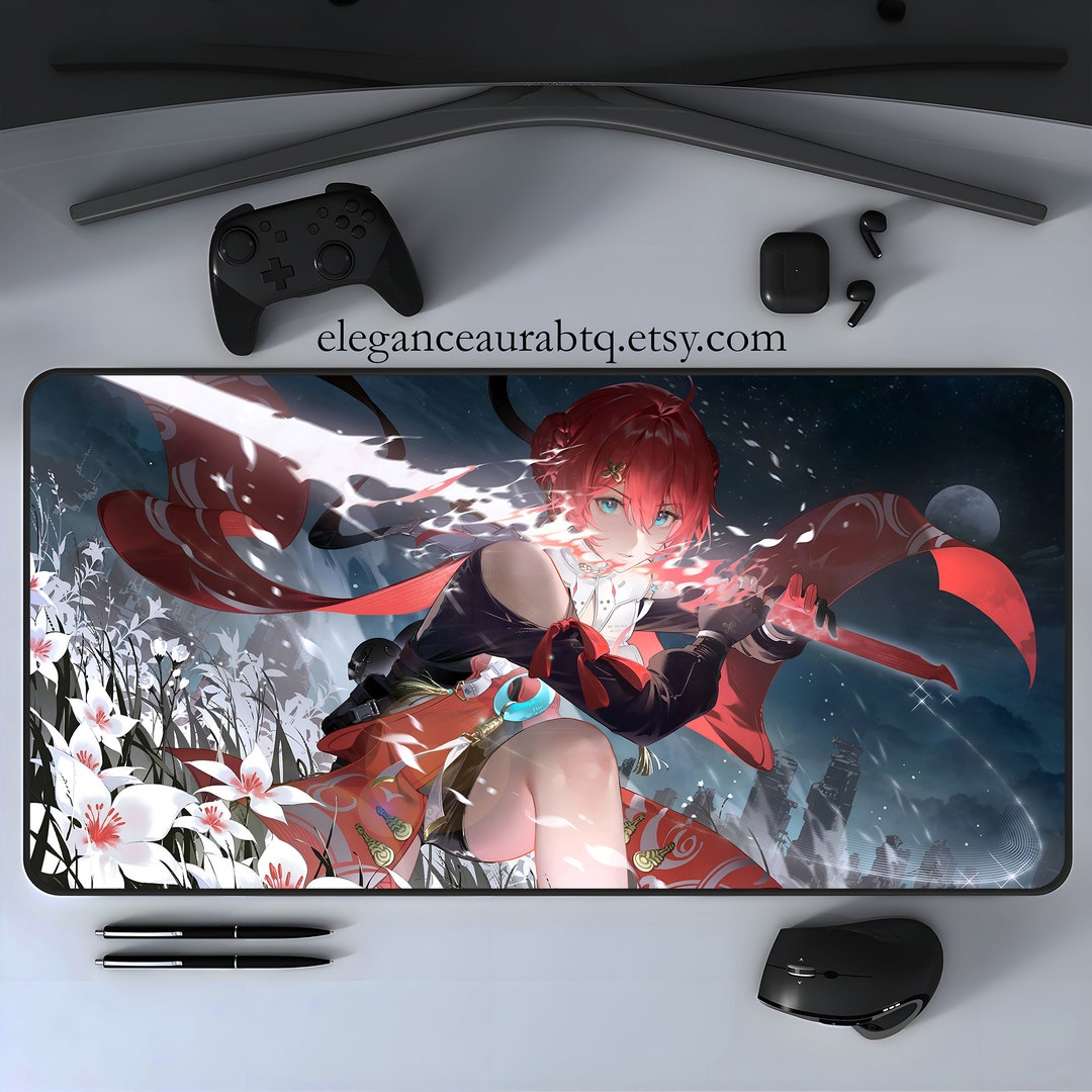 Danjin | Wuthering Waves Mouse Pad - Gaming Desk Mat, Home Decor, Gift ...
