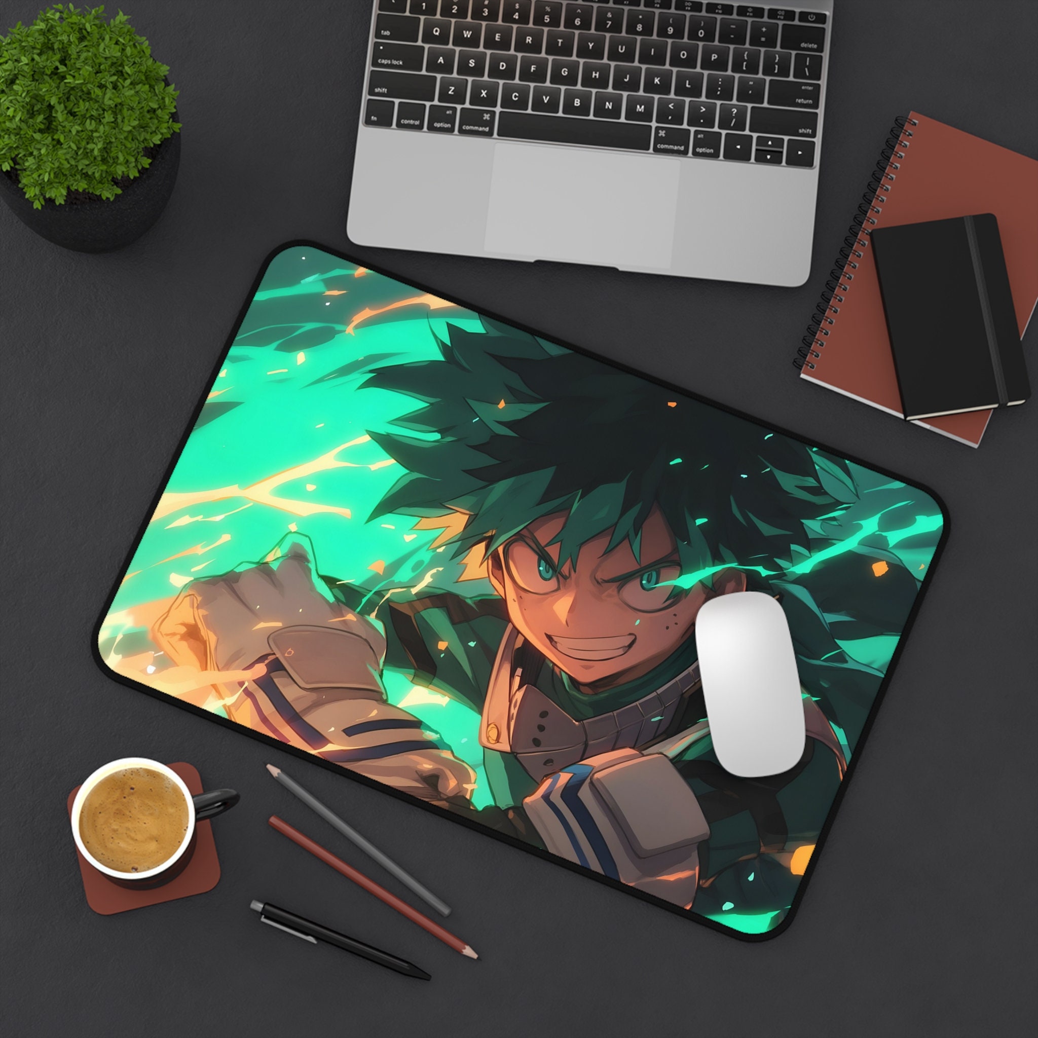 Deku izuku Midoriya My Hero Academia Mouse Pad Anime Desk Mat, Gaming ...