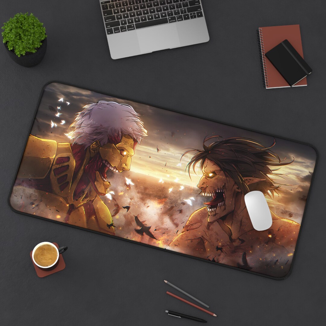 Attack on Titan Mouse Pad Eren Yeager Mouse Pad Reiner Braun - Etsy