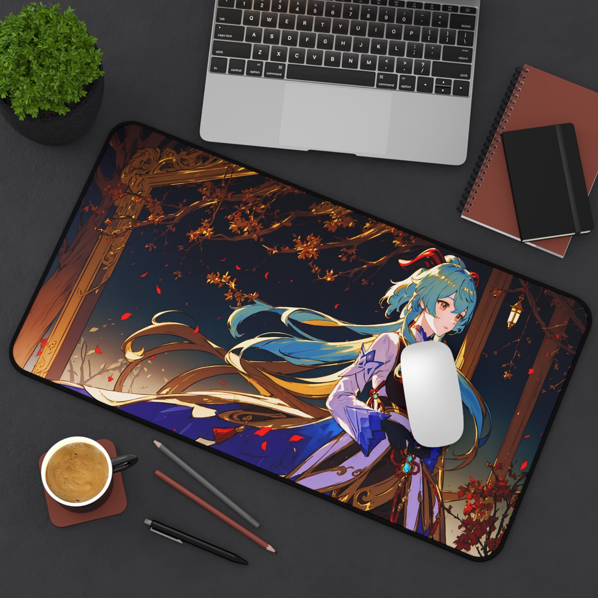 Ganyu Mouse Pad Genshin Impact Desk Mat Gaming Mouse Mat - Etsy