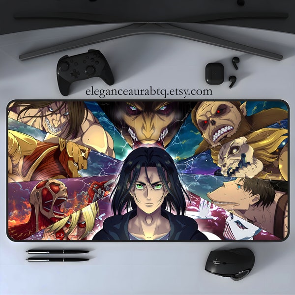 Gaming Mousepad Attack on Titan - Etsy